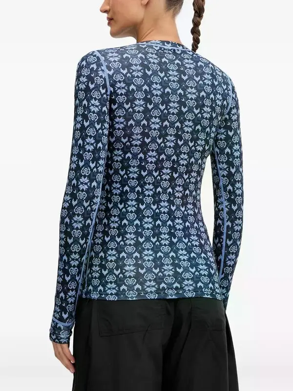 Kari Traa Fryd Fair Isle Long-sleeve Base-layer Top