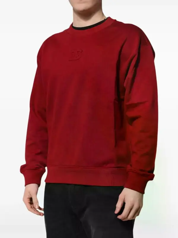 Dolce & Gabbana Embossed Logo Sweatshirt - Red