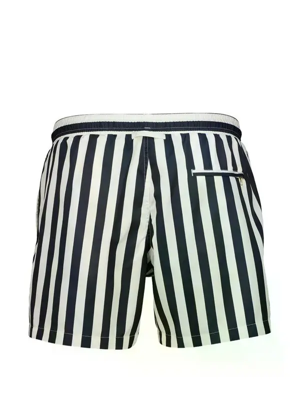 Orlebar Brown Boxer Swim Shorts With Vertical Stripes
