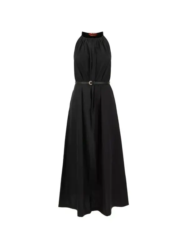 Max Mara Sleeveless Belted Dress