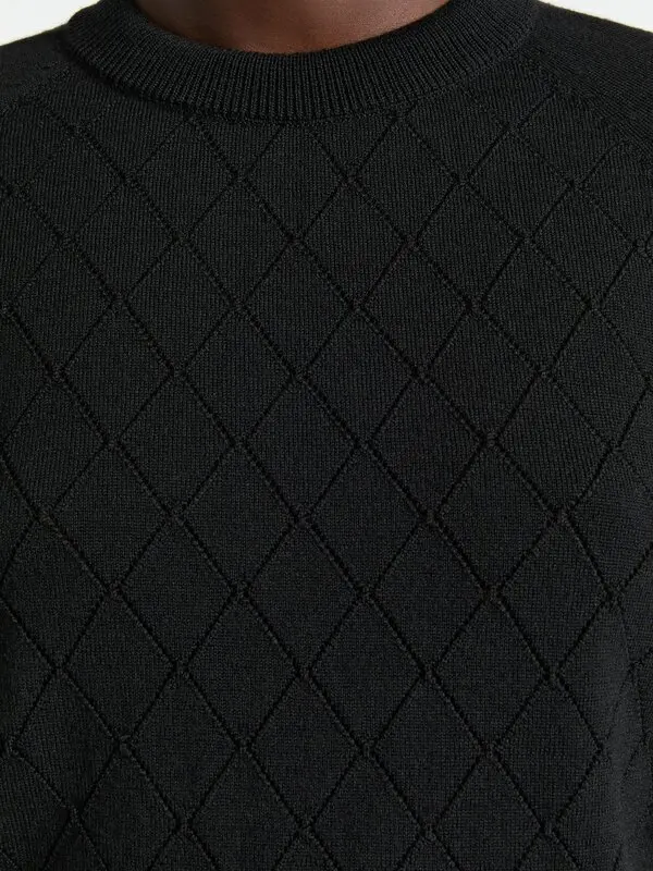 Balmain Knit Jumper With Quilted Effect