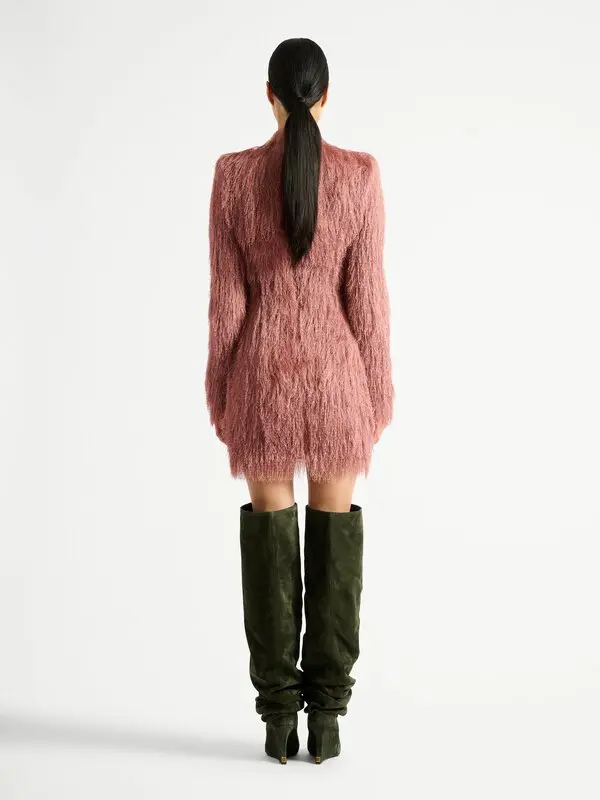 Balmain Sequin Fringe Bodycon Dress
