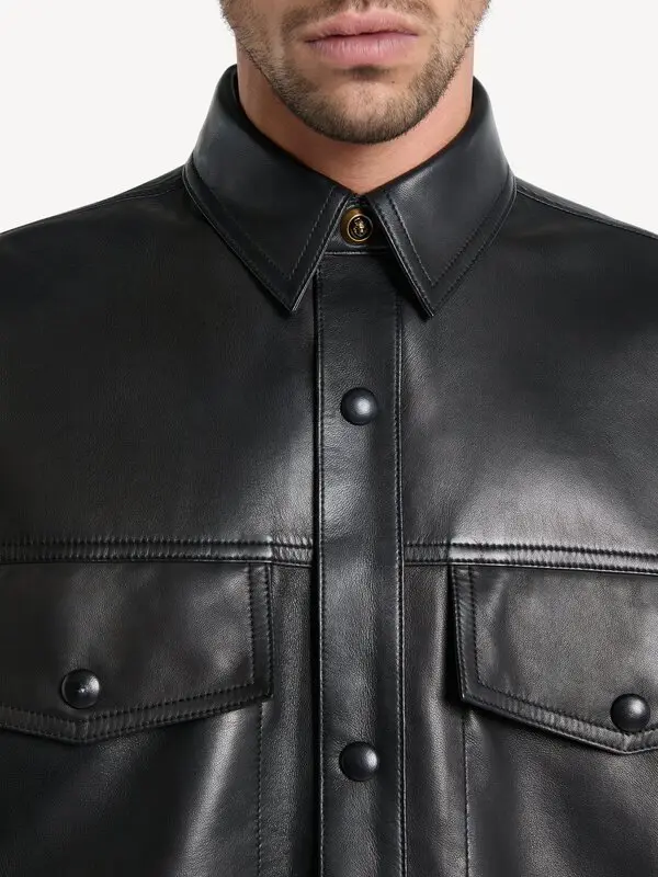 Balmain Leather Overshirt