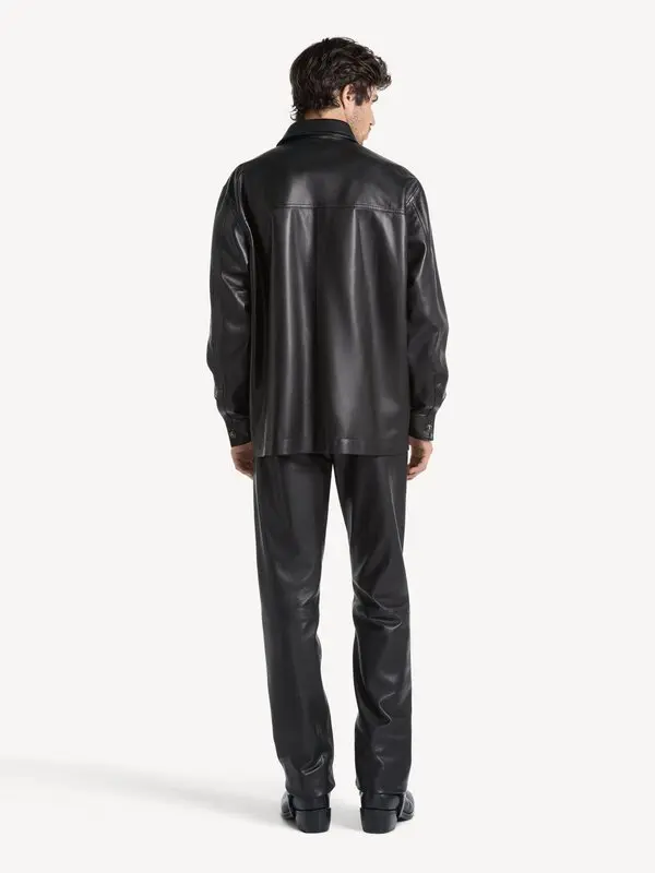 Balmain Leather Overshirt