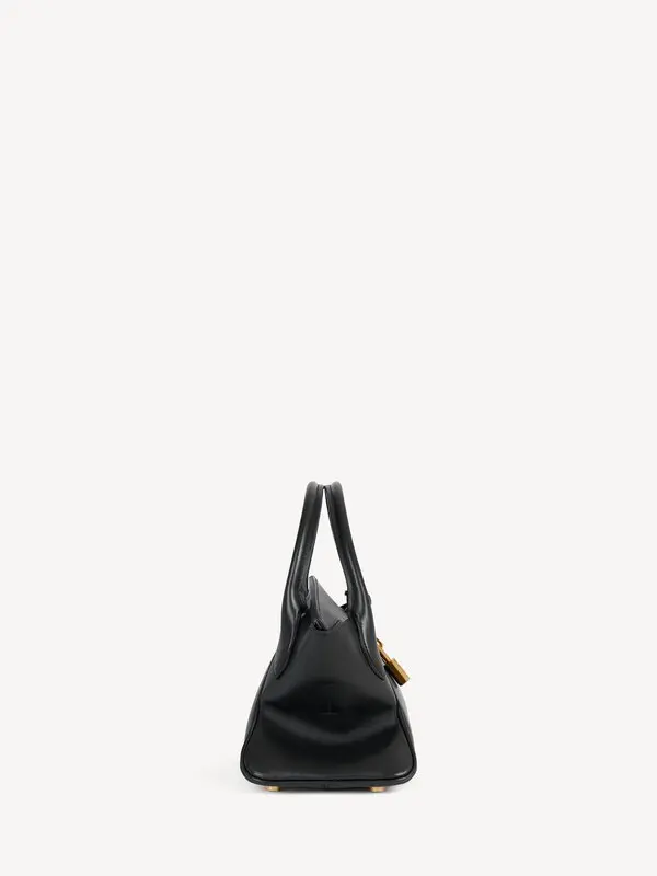 Balmain Small Pulse Day Bag In Smooth Leather - Black
