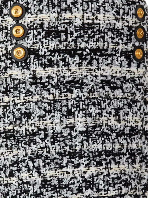 Balmain 1945 Soft Tweed Tote Bag