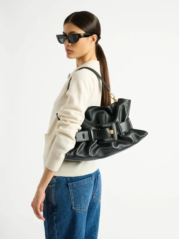 Balmain Medium Anthem Bag In Smooth Leather