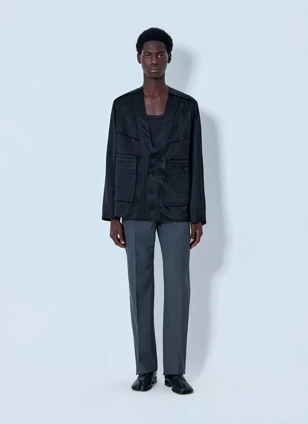 MAISON MARGIELA Buttoned Jacket With Patch Pockets