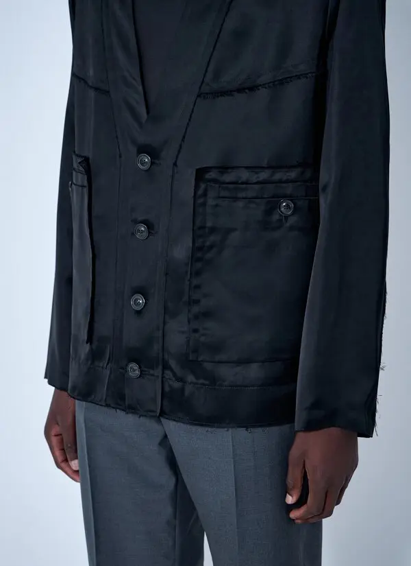 MAISON MARGIELA Buttoned Jacket With Patch Pockets