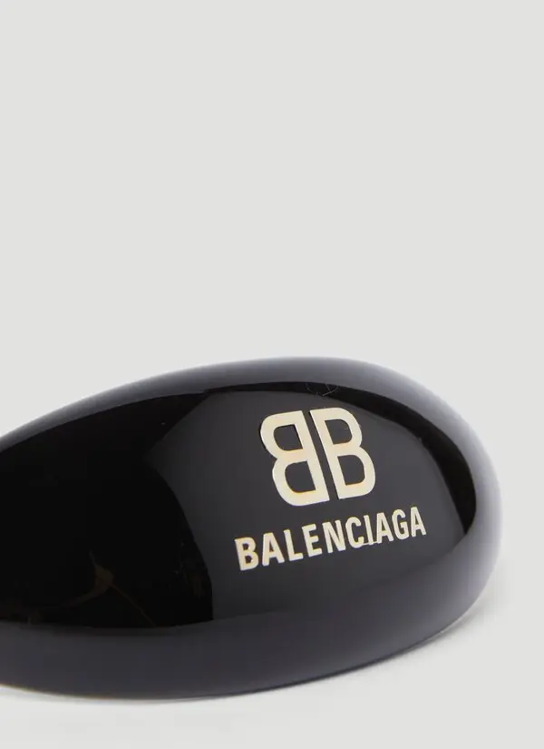 Balenciaga Logo Applique Resin Hair Clip