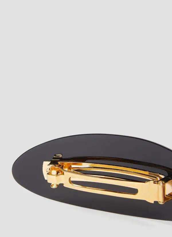 Balenciaga Logo Applique Resin Hair Clip