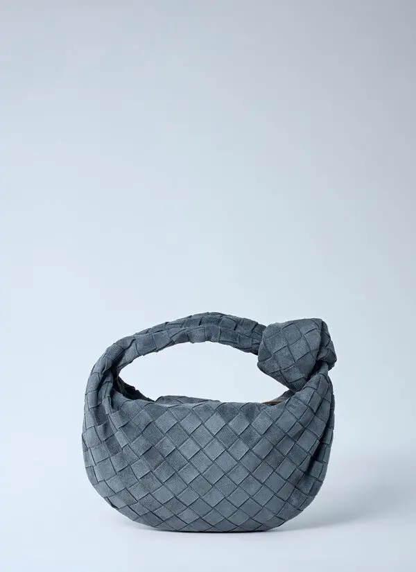 Bottega Veneta Mini Jodie Handbag - Gray