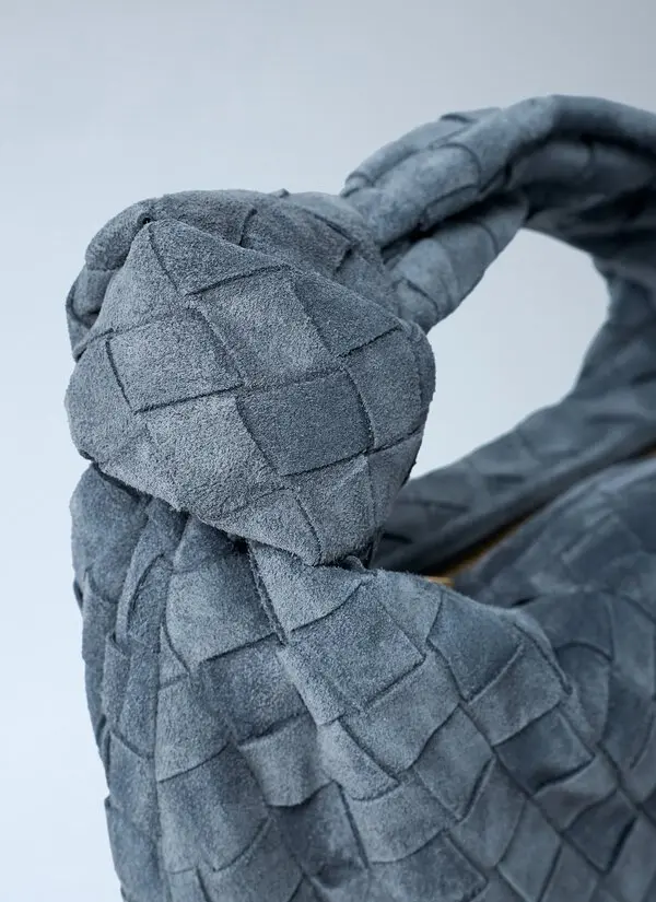 Bottega Veneta Mini Jodie Handbag - Gray