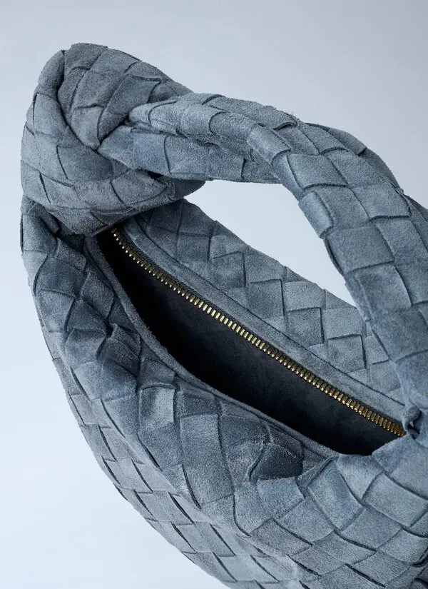 Bottega Veneta Mini Jodie Handbag - Gray