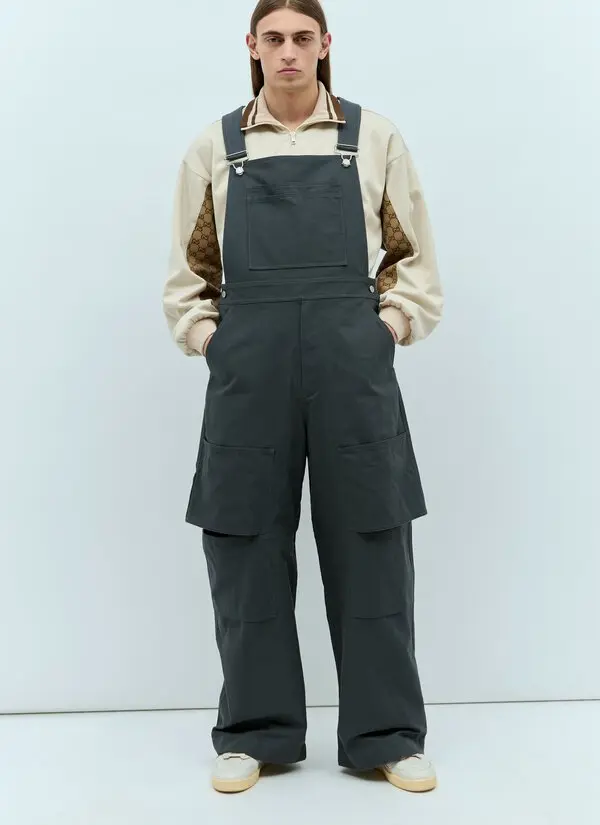 Gucci Logo Patch Dungarees