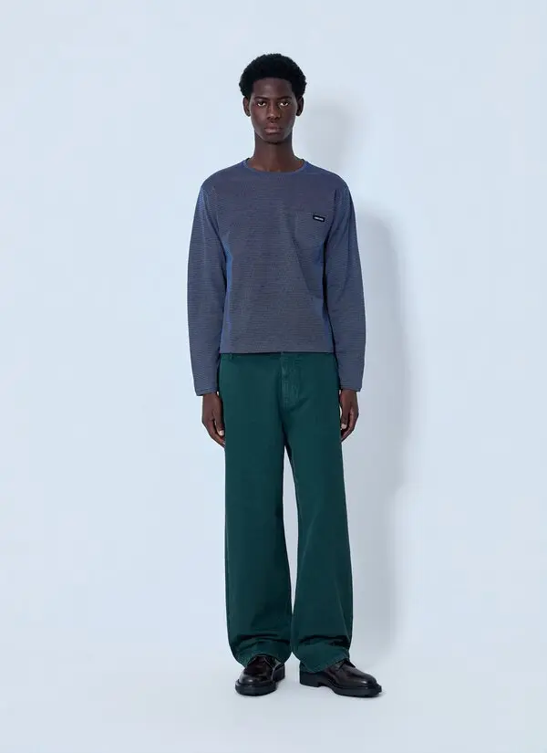 Miu Miu Textured Long Sleeve Top