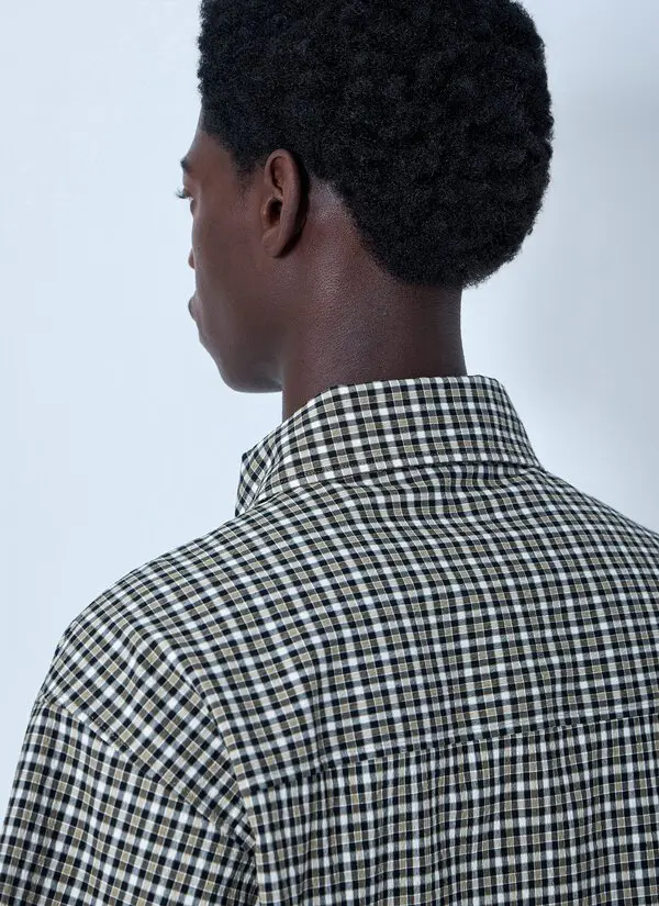 Martine Rose Patchwork Cotton Polo Shirt - Blue