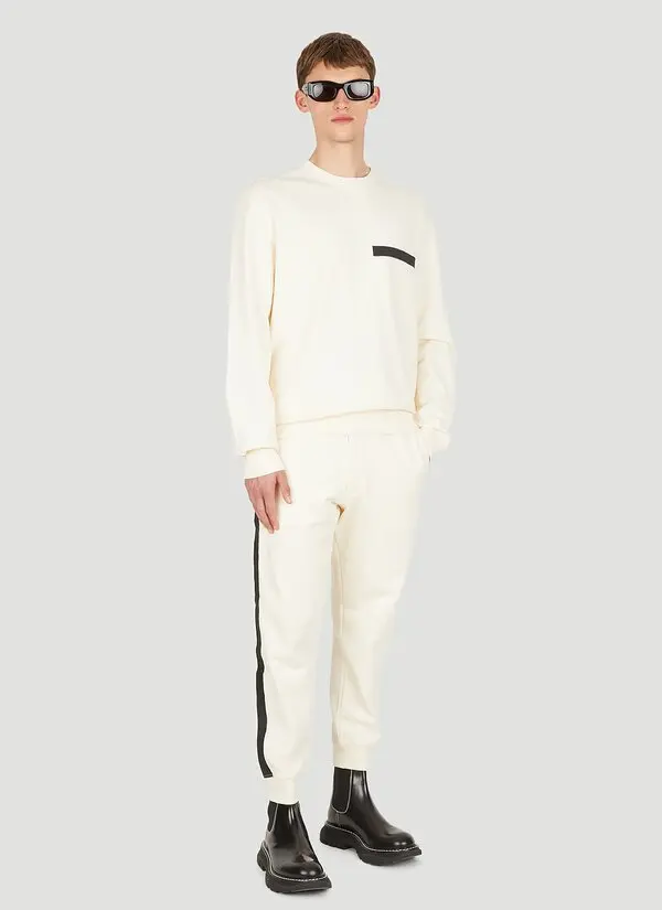 Alexander McQueen Logo Patch Crewneck Sweatshirt