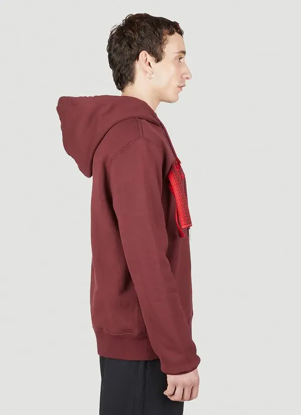 LANVIN Embroidered Logo Hooded Sweatshirt - Multicolor