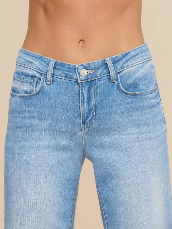 L'Agence Joanne Low-rise Wide-leg Jean - Pacific