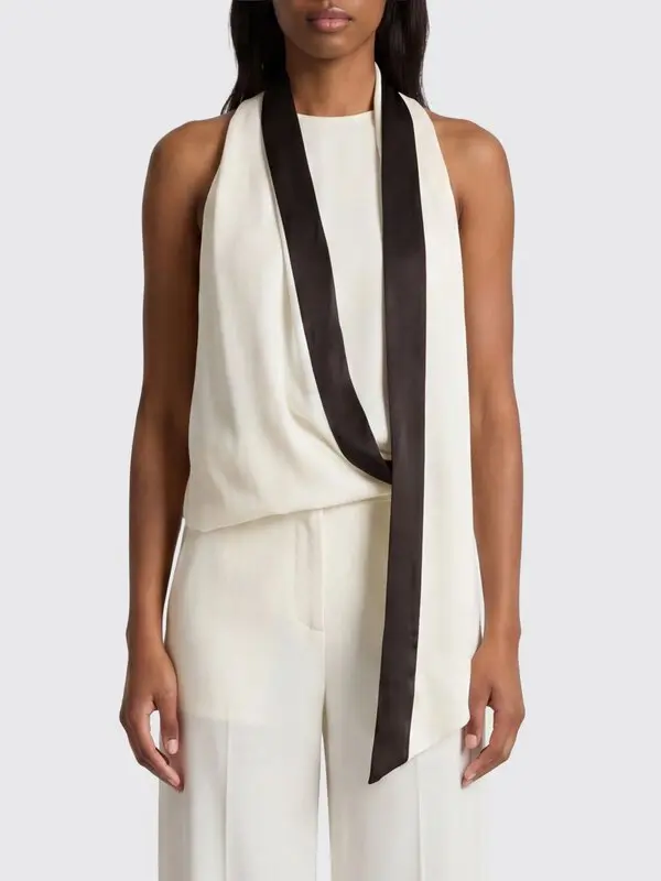 Alberta Ferretti Sleeveless Draped Top - Multicolor
