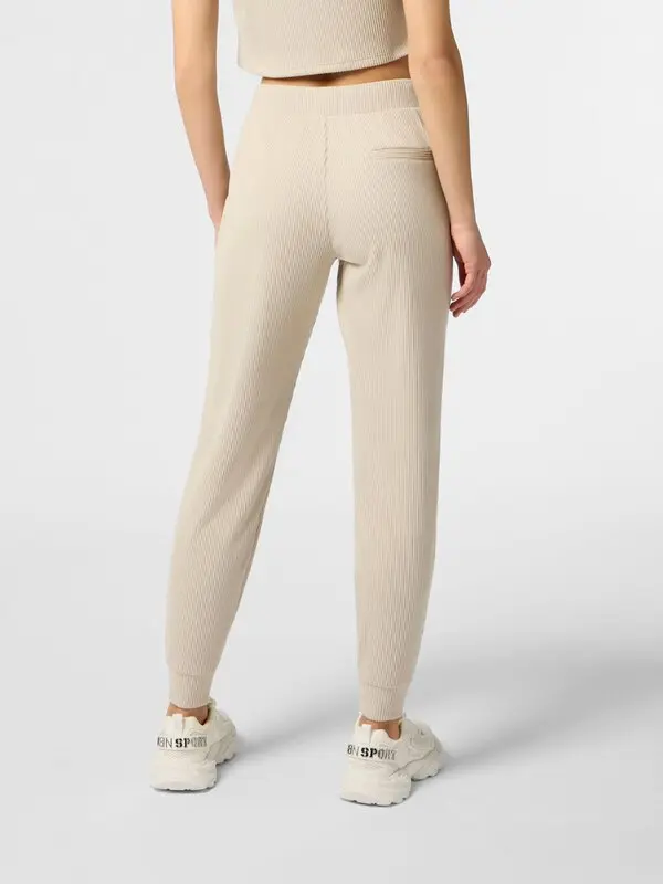 PLEIN SPORT And Synthetic Fibre Jersey Jogging Trousers - White