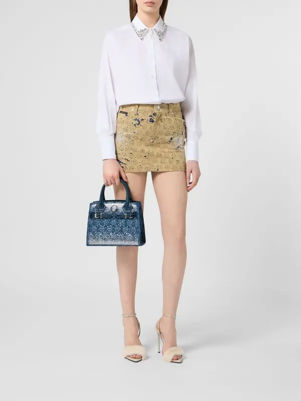 Philipp Plein Embellished Pencil Skirt