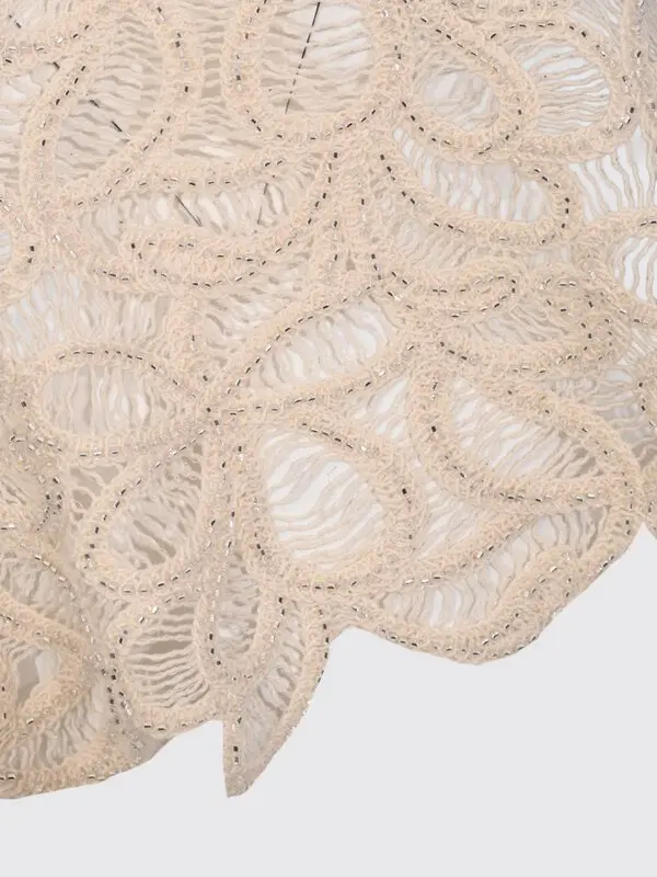 Patrizia Pepe Crochet Halter Top With Tie Detail
