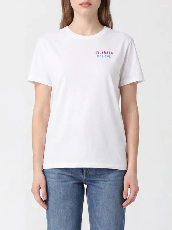 MC2 SAINT BARTH T-shirt With Graphic Print - Ivory