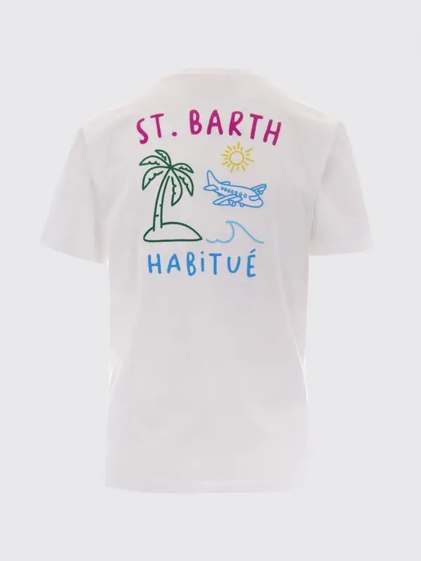 MC2 SAINT BARTH T-shirt With Graphic Print - Ivory