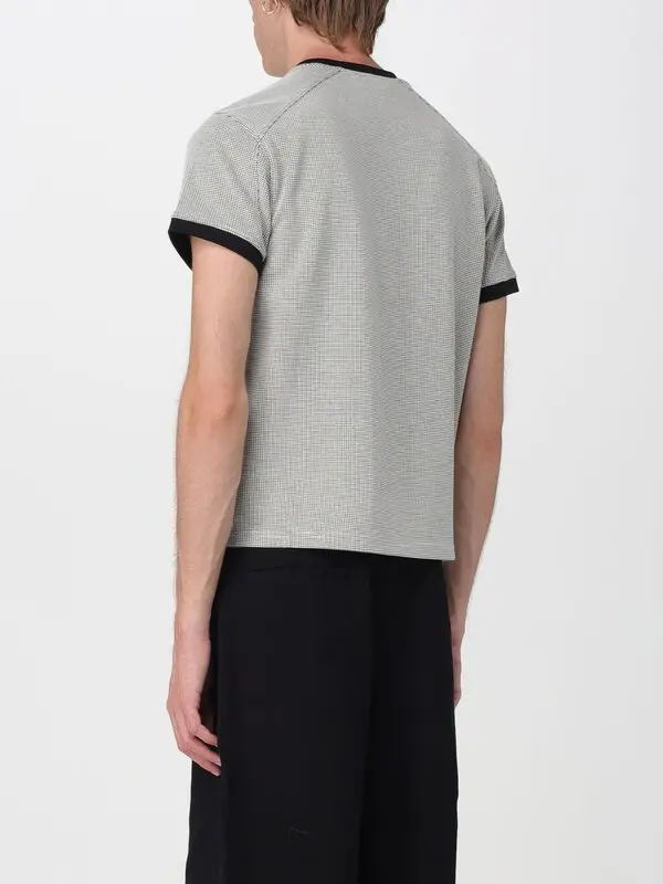 CARRER Crewneck T-shirt In Cotton Blend With Contrast Logo - Grey