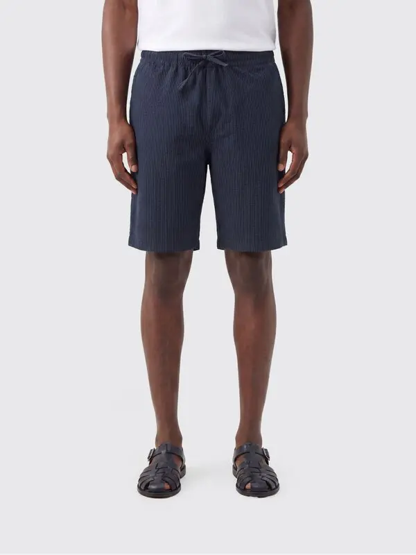 Lacoste Cotton Blend Shorts With Elasticated Drawstring Waist