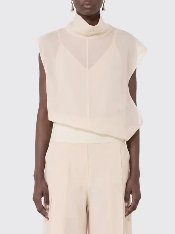 Sportmax Sleeveless Turtleneck Top - Ecru