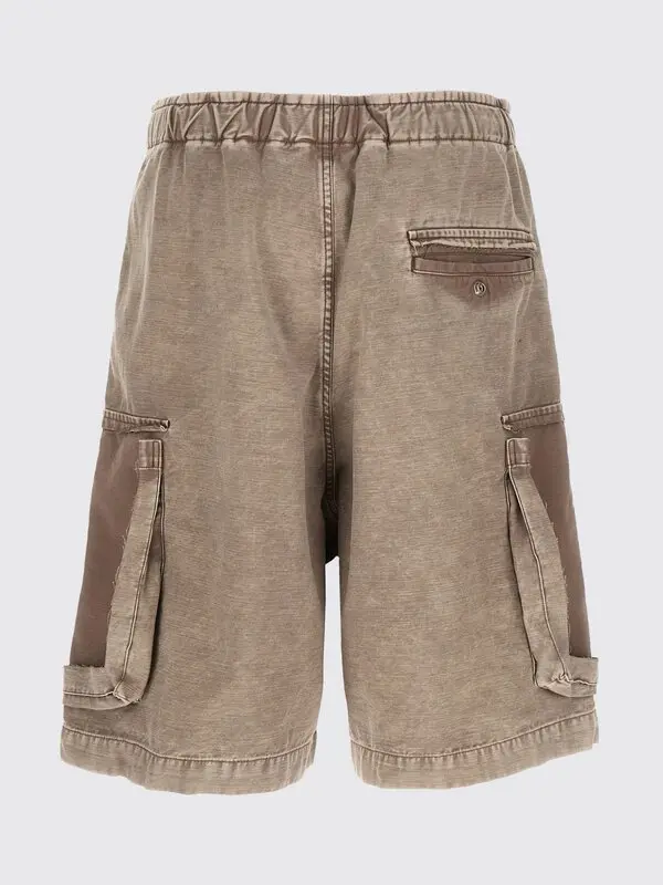 Mihara Yasuhiro Denim Cargo Shorts With Drawstring Waistband