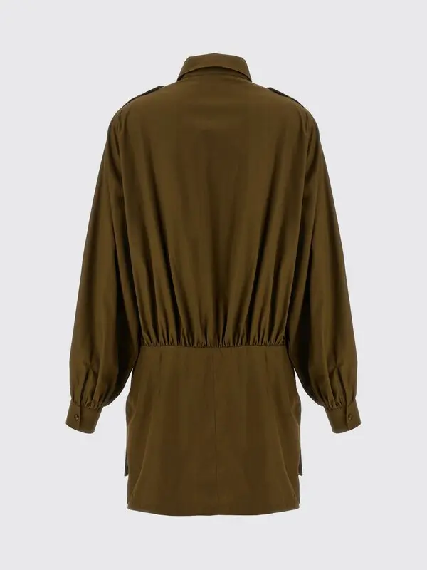 7 For All Mankind Mini Shirtdress With Fringe Details