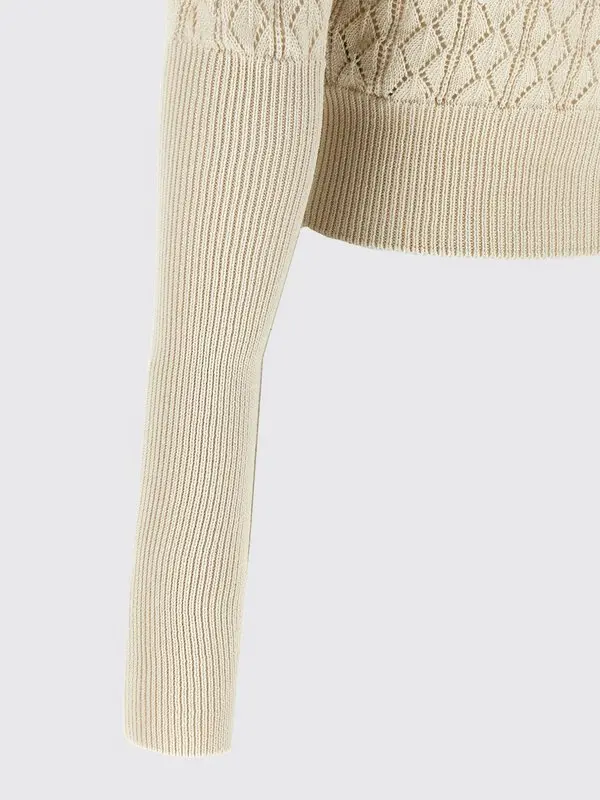 VIVIENNE WESTWOOD Slim Fit Cotton Cardigan With Embroidered Orb Logo And Ruched Shoulders