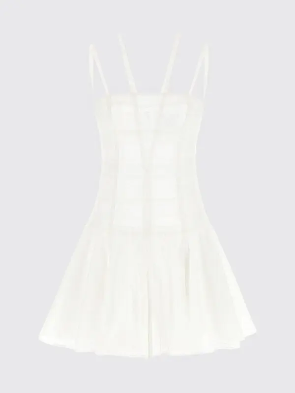 GIOVANNI BEDIN Lace Bustier Mini Dress - White