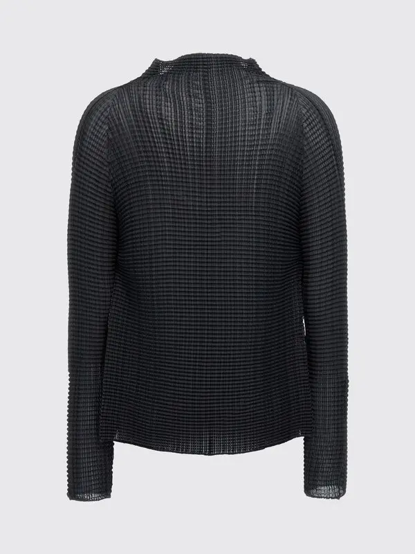 Issey Miyake Pleated Polyester Cardigan