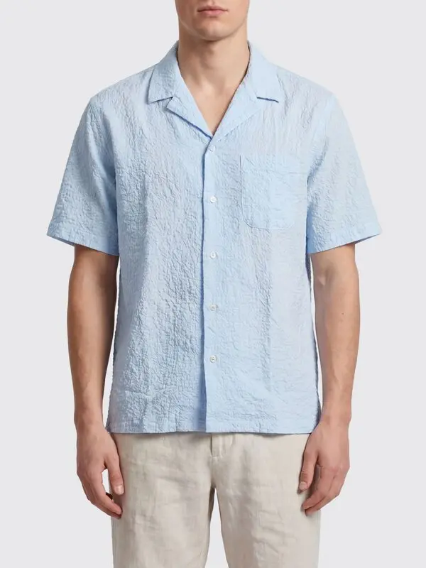 Altea Short-sleeved Cotton Bowling Shirt With Cuban Collar