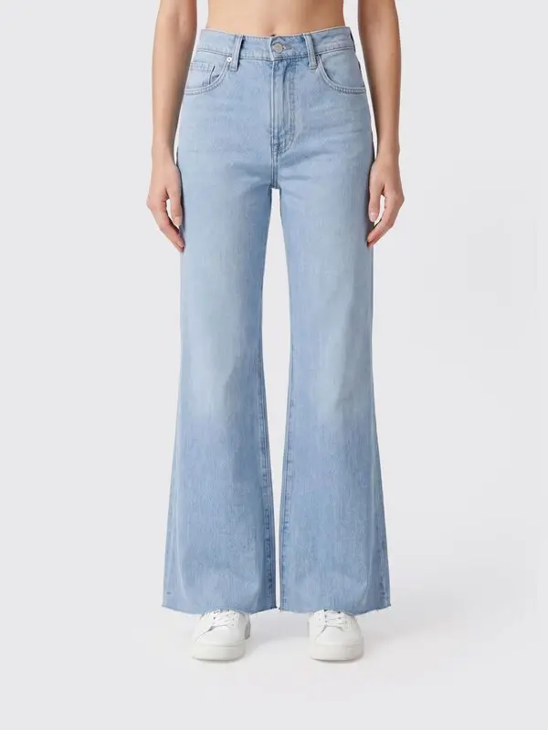 CYCLE High-waisted Flared Five-pocket Jeans In Stretch Denim
