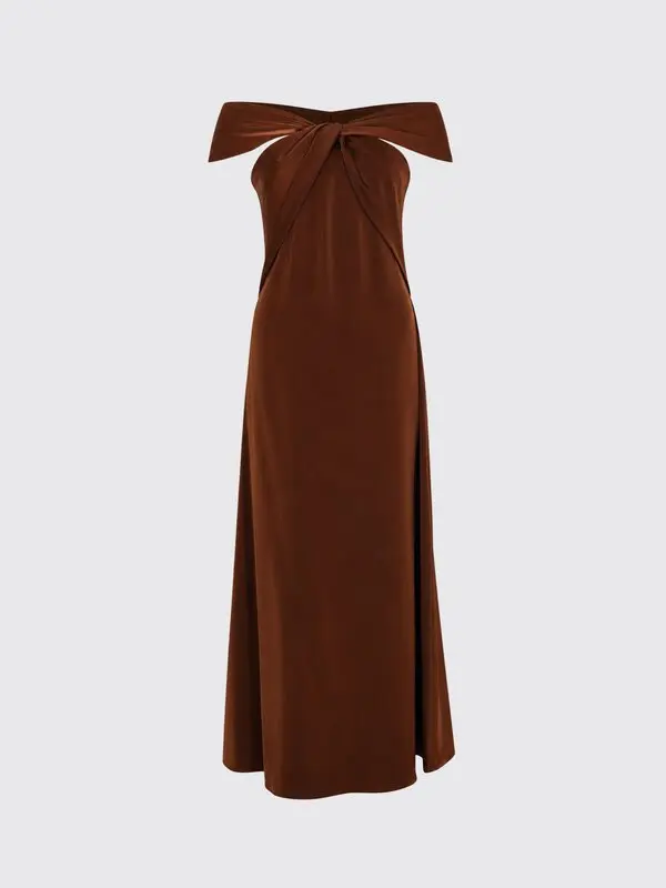 HANITA Off-the-shoulder A-line Viscose Blend Gown