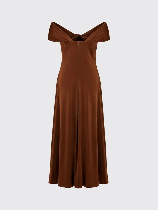 HANITA Off-the-shoulder A-line Viscose Blend Gown