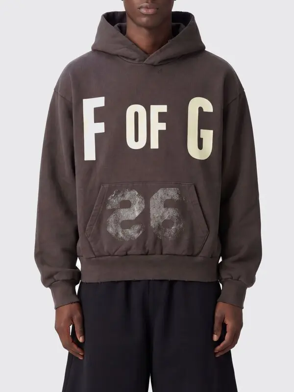 Fear Of God Cotton Hoodie With Printed Logo