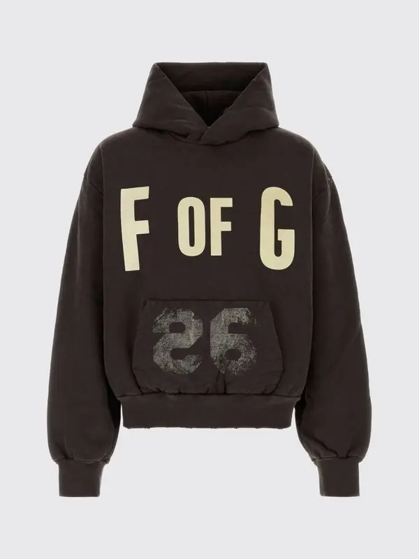 Fear Of God Cotton Hoodie With Printed Logo