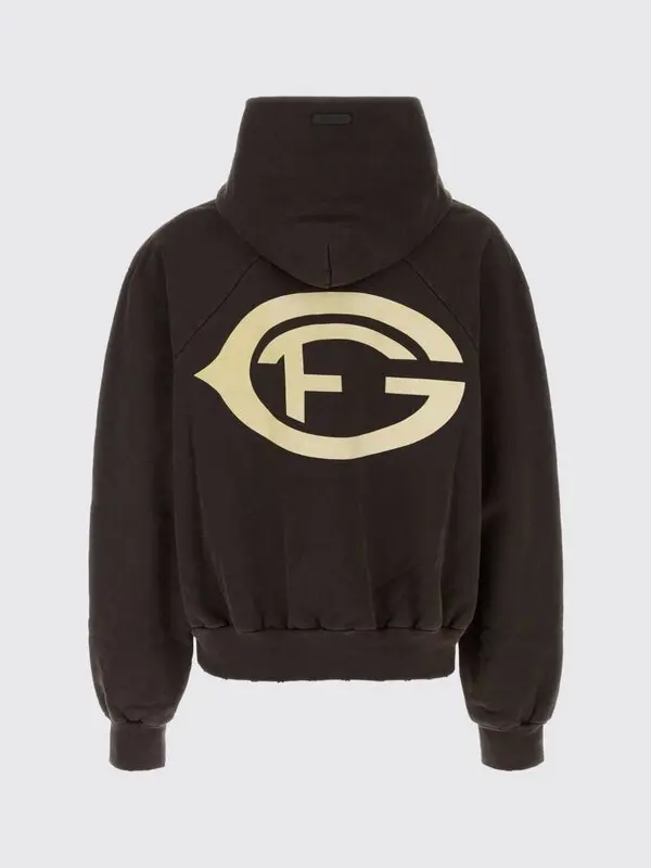 Fear Of God Cotton Hoodie With Printed Logo