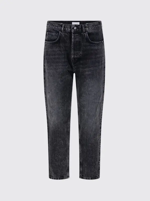 AMISH SUPPLIES Mid-rise Straight-leg Stretch-denim Jeans - Black
