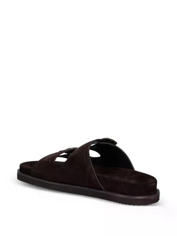 Gant Suede Double Buckle Slides