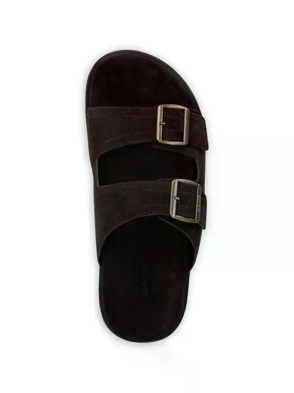 Gant Suede Double Buckle Slides