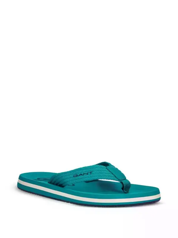 Gant Logo-print Braided Flip-flops