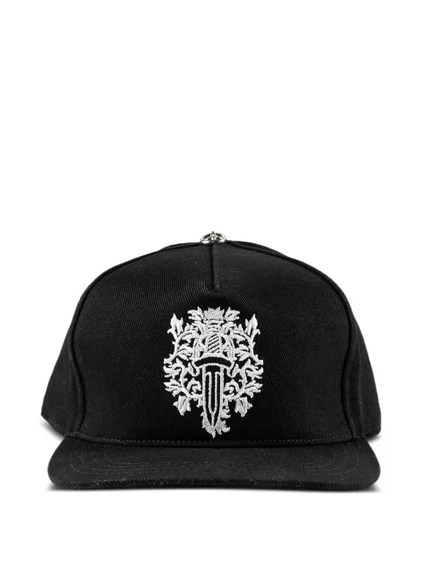 Chrome Hearts Dagger Denim Baseball Hat - Black